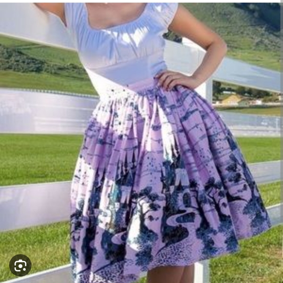 Pinup Couture | Skirts | Nwt Pinup Couture Castle Skirt | Poshmark